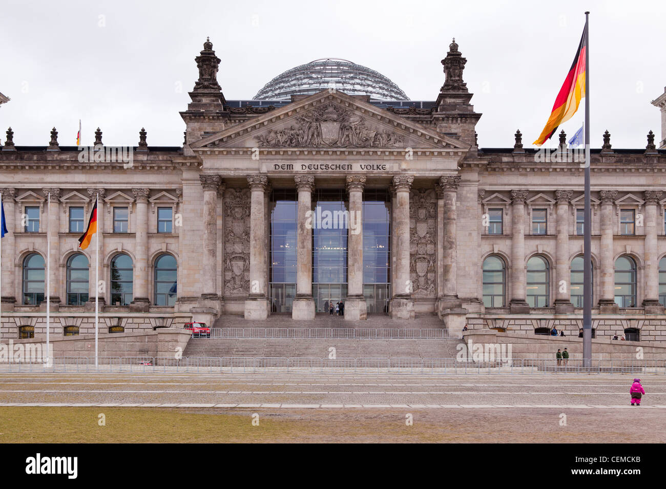 The Bundestag. The German Parliament and Government Building in Berlin ...