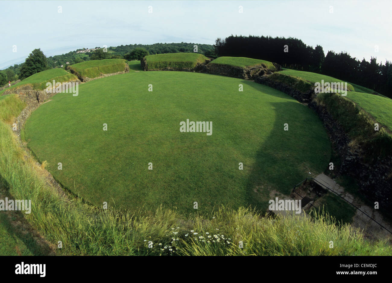 Great Britain, Wales, Caerleon, the Roman Amphitheatre Stock Photo - Alamy