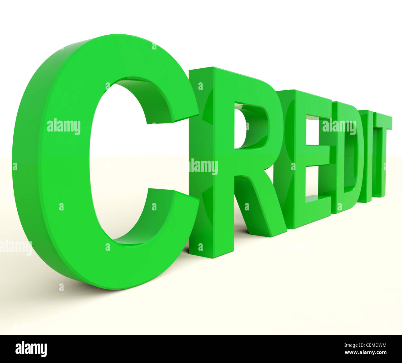 Credit Word As Symbol For Financial Loans Stock Photo - Alamy