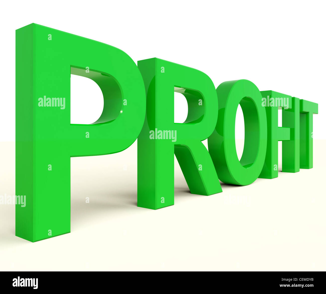 Profit Word Representing Market And Trade Earning Stock Photo - Alamy