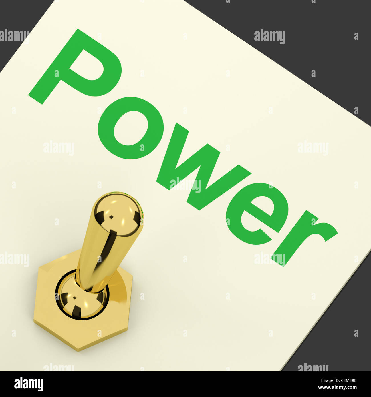 Power Switch As Symbol For Energy And Industres Stock Photo - Alamy