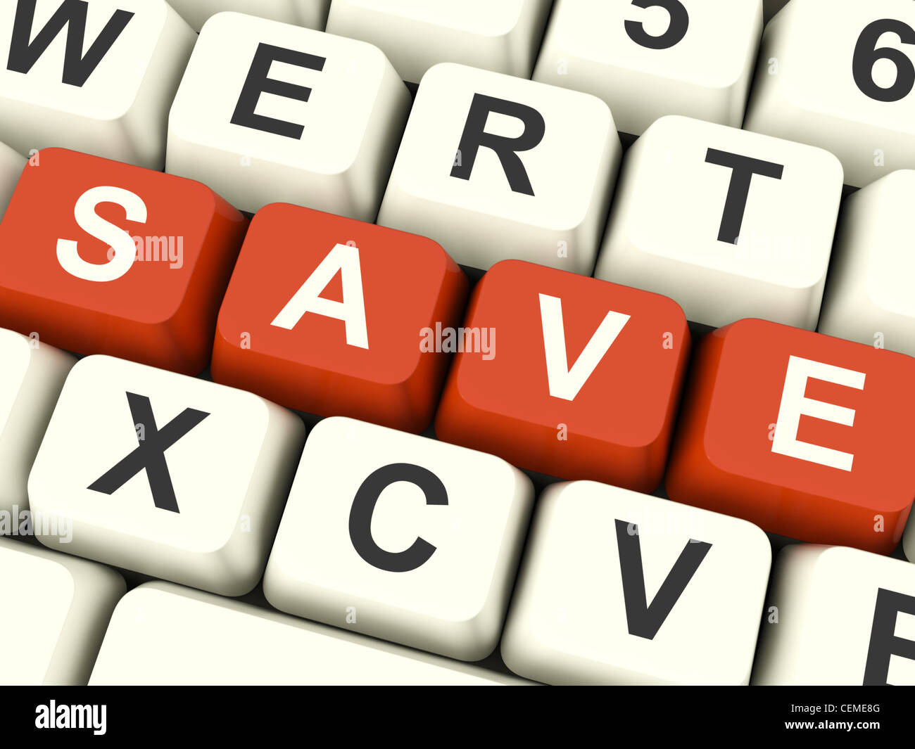 Save Computer Keys As Symbol For Discounts Or Promotions Stock Photo ...