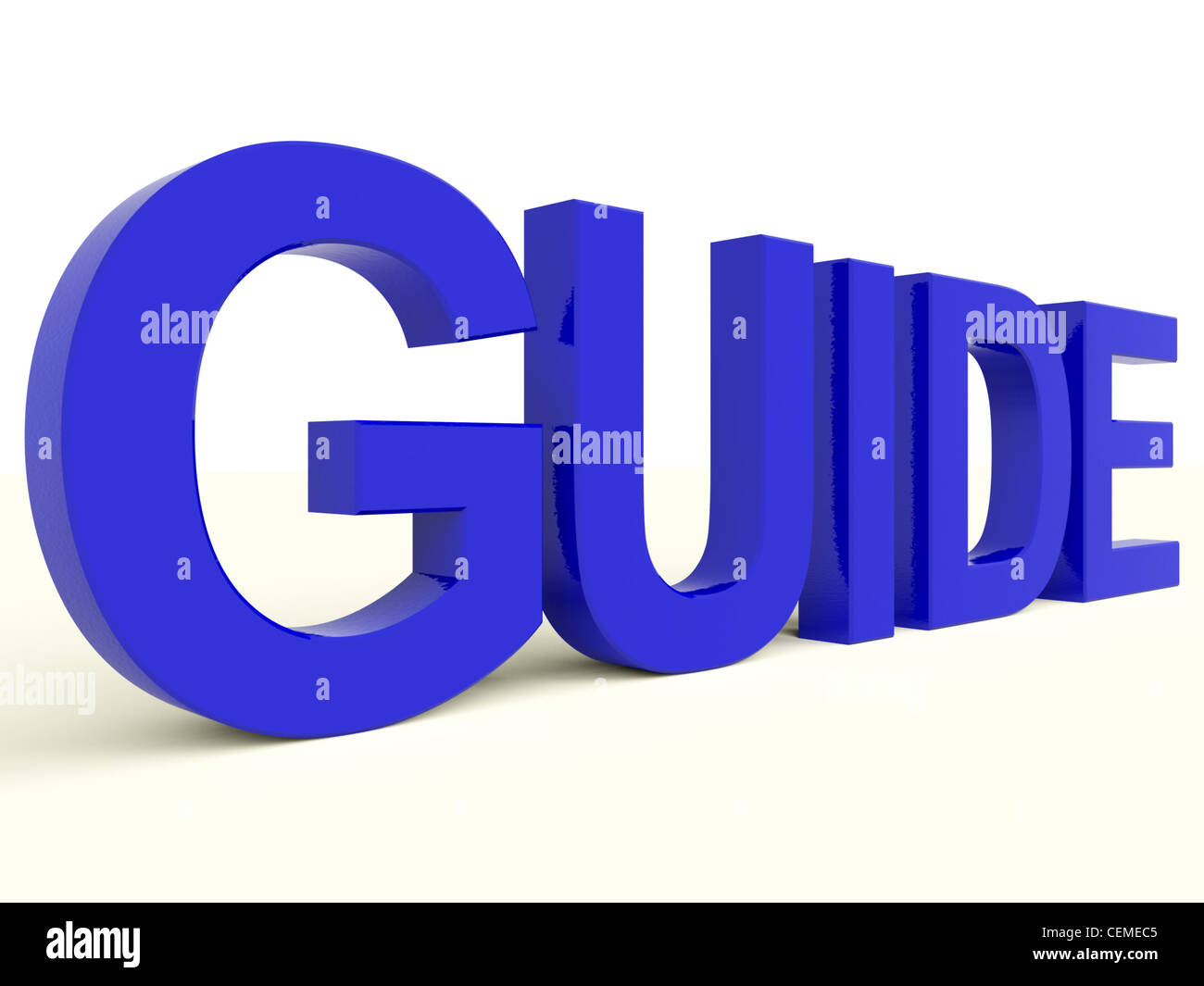 Guide Word As Symbol for Guidance Or Learning Stock Photo - Alamy