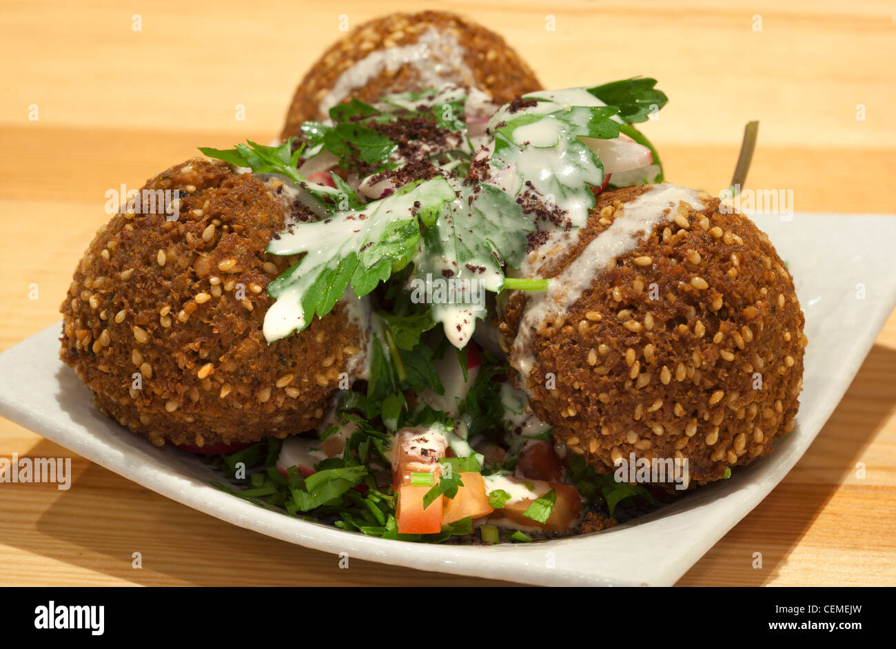 Deep Fried Lamb Parcels at Yalla Yalla Restaurant London Stock Photo ...