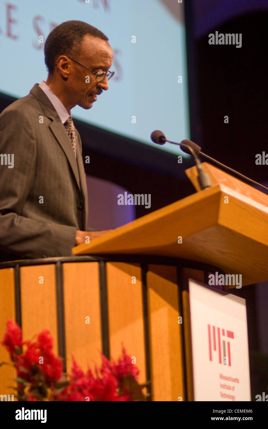 President Kagame of Rwanda at MIT Stock Photo - Alamy