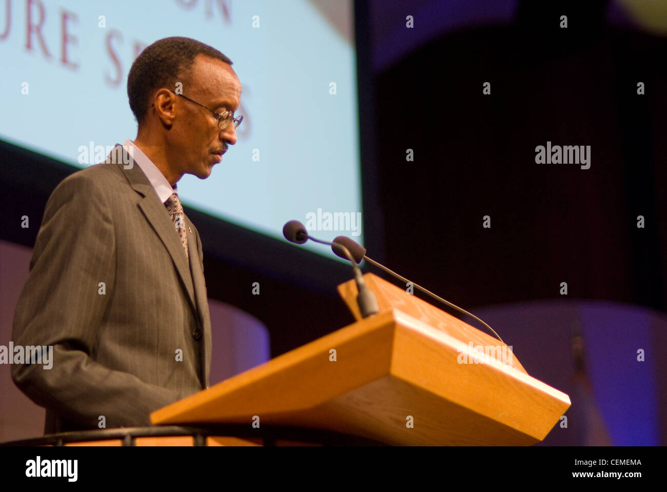President Kagame of Rwanda at MIT Stock Photo - Alamy