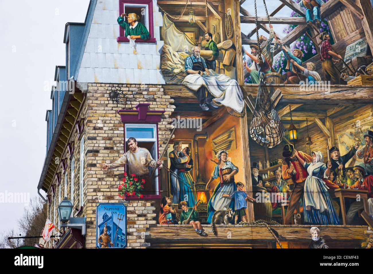 Mural wall city hi-res stock photography and images - Alamy