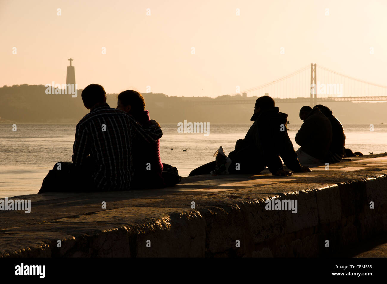 Cristo rei lisbon people hi-res stock photography and images - Alamy