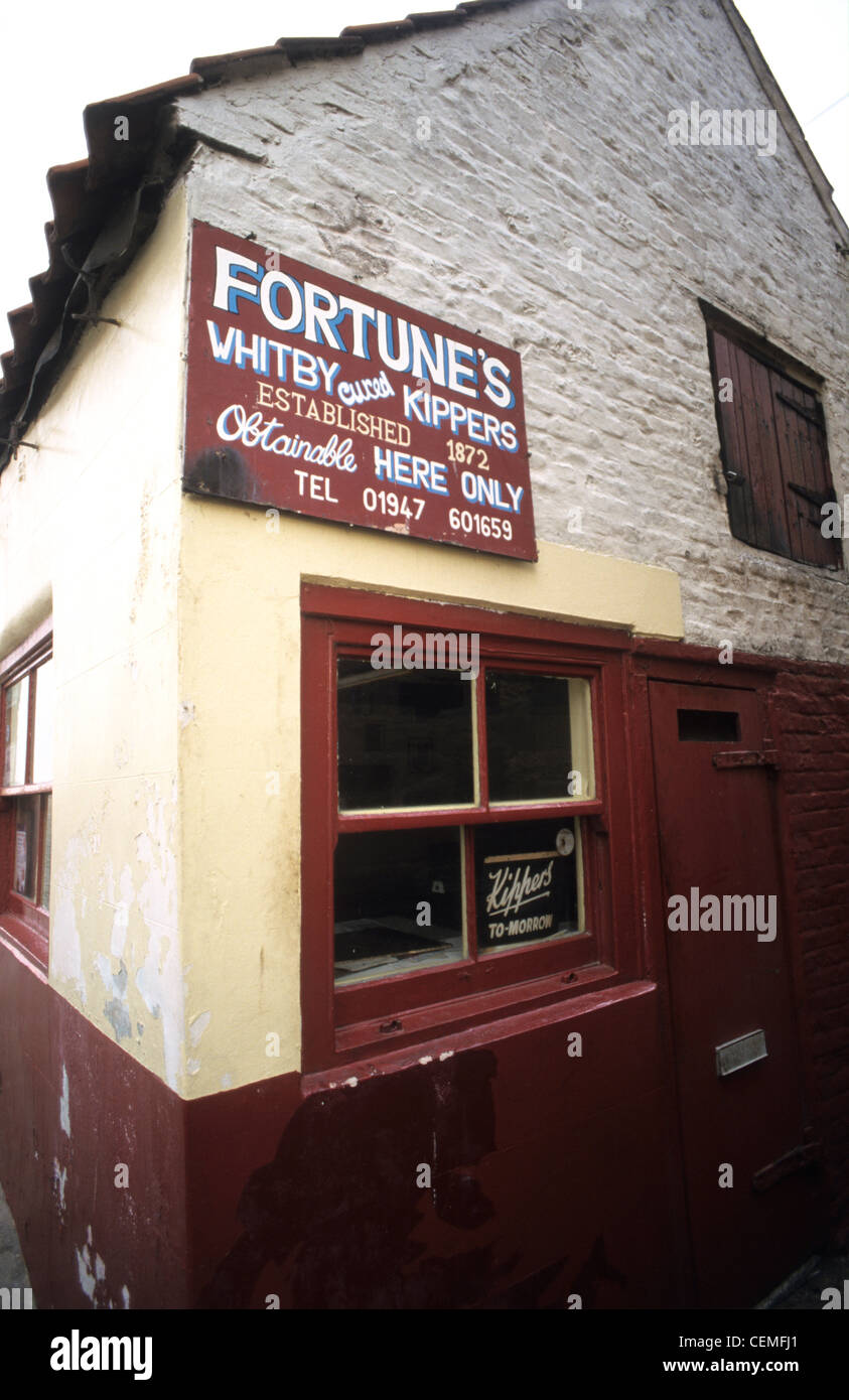 Great Britain, England, Yorkshire, Whitby, Smokehouse for Kippers Stock ...