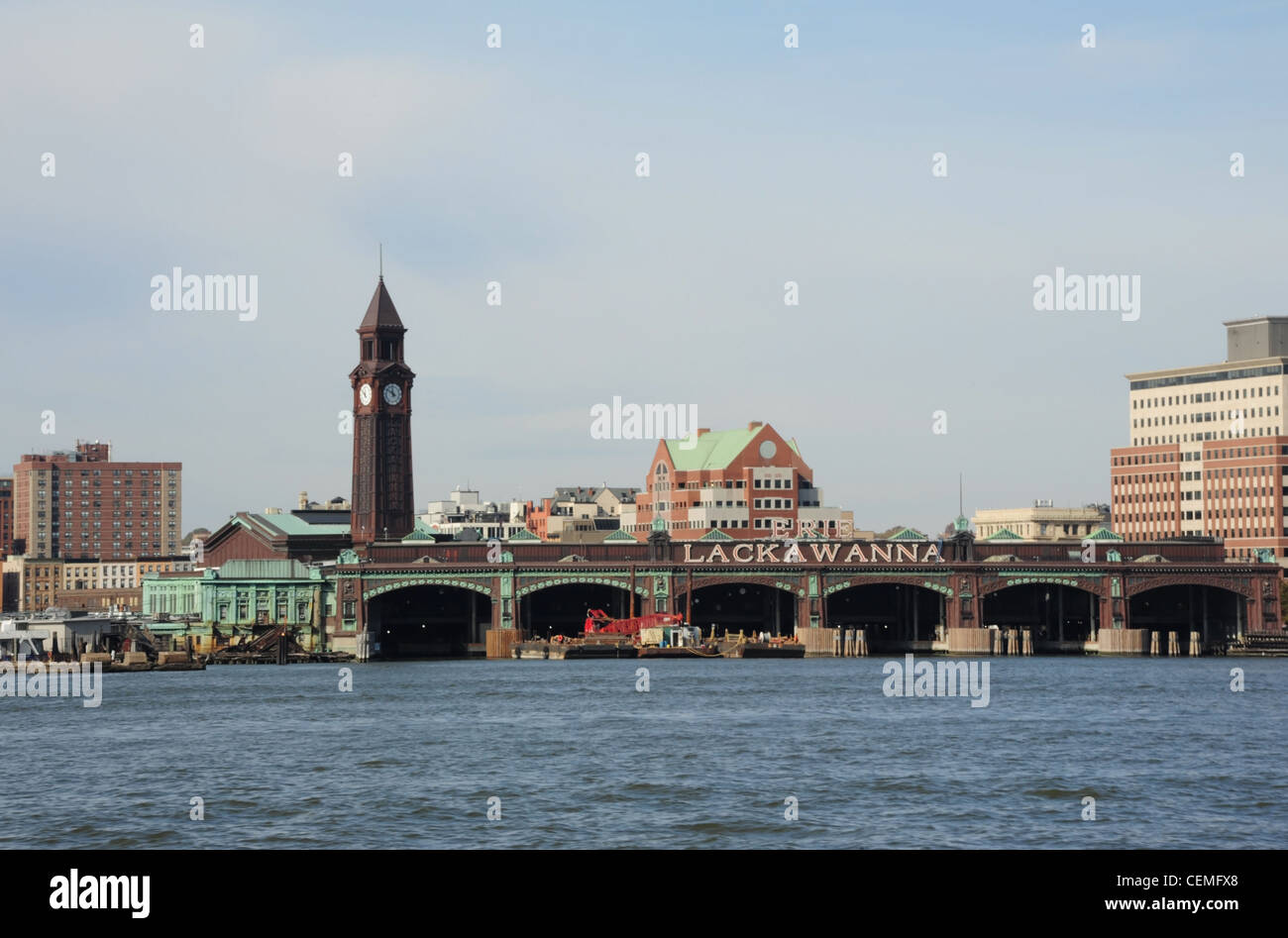 Blue sky autumn sun view, from Circle Line Cruise, Erie-Lackawanna ...