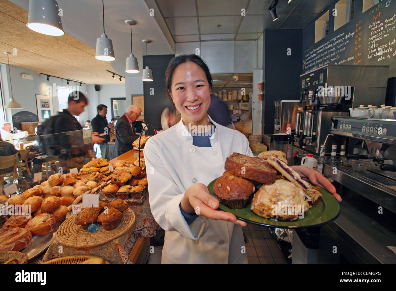 Joanne Chang pastry chef owner of Flour bakery in Boston MA Stock Photo ...