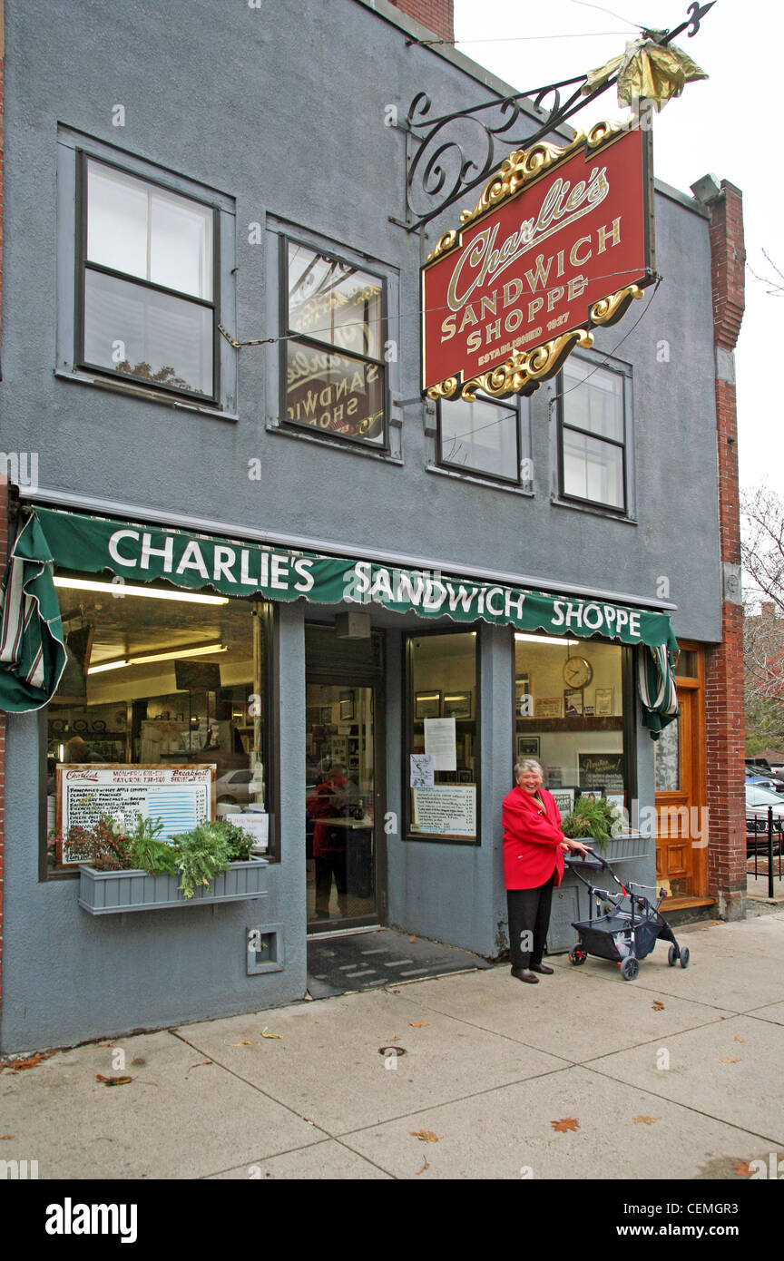 Charlie's sandwich shoppe in downtown Boston MA Stock Photo - Alamy