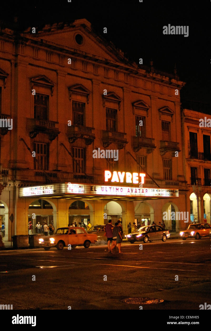 Payret old cinema at Havana town, Cuba Stock Photo - Alamy