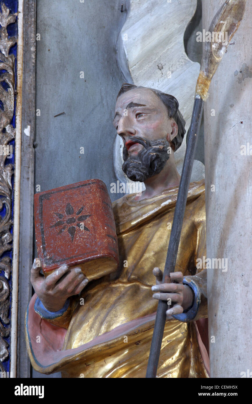 Statue of saint Stock Photo - Alamy