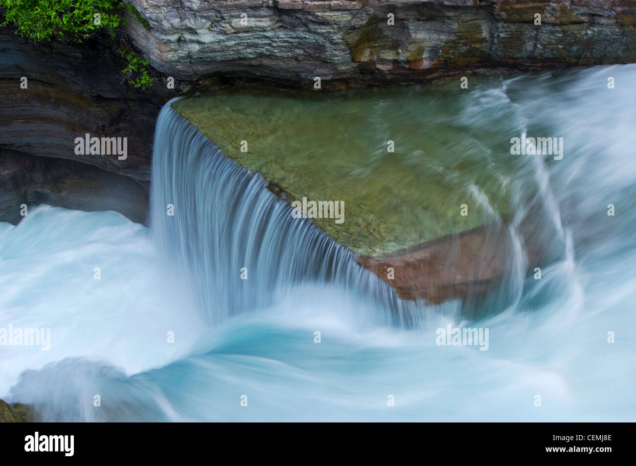 St mary's falls glacier national park hi-res stock photography and ...