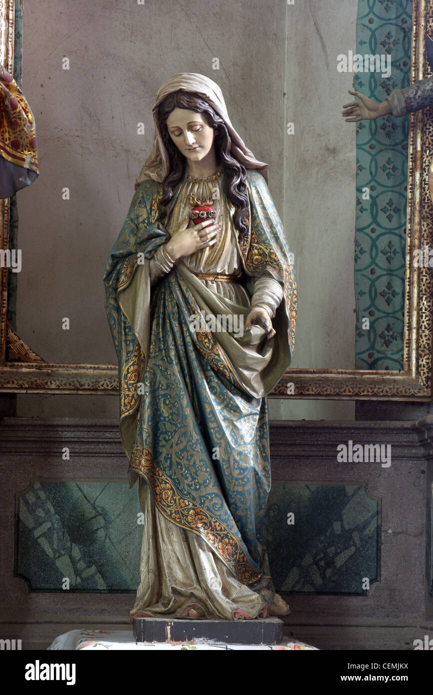 Immaculate Heart of Mary Stock Photo - Alamy