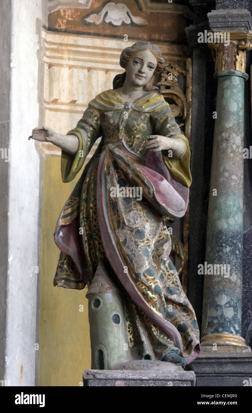 Statue of saint Stock Photo - Alamy