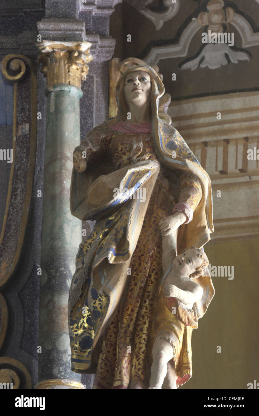 Statue of saint Stock Photo - Alamy