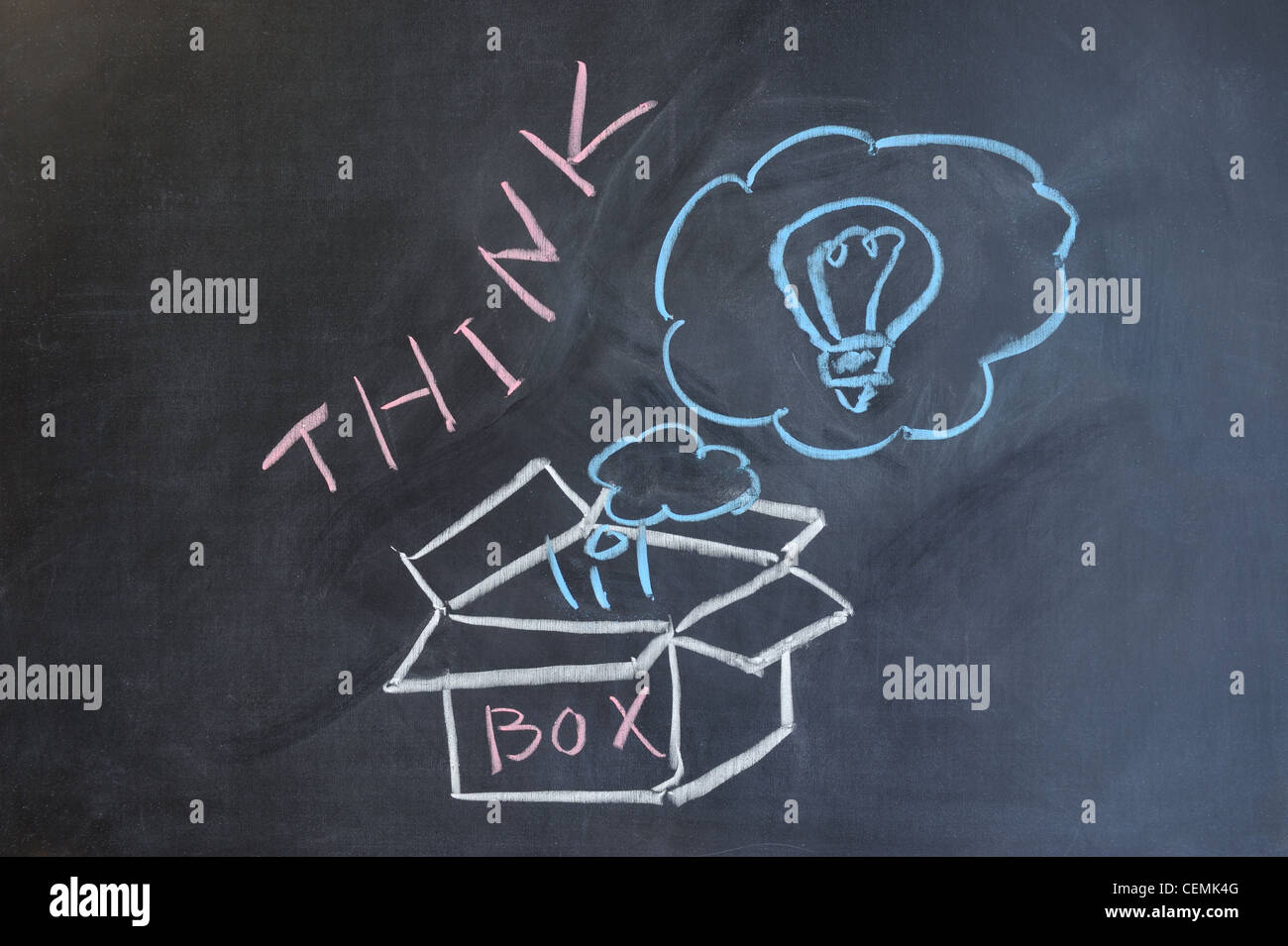 Thinking outside the box concept hi-res stock photography and images ...