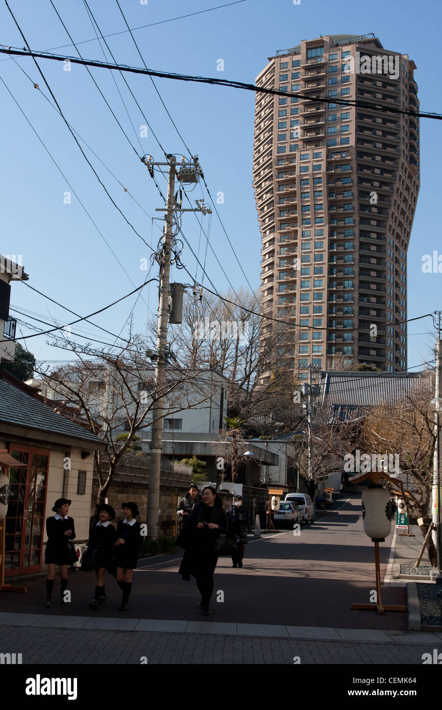 The Moto-Azabu Hills Apartment building in Azabu, Tokyo, Japan Stock ...