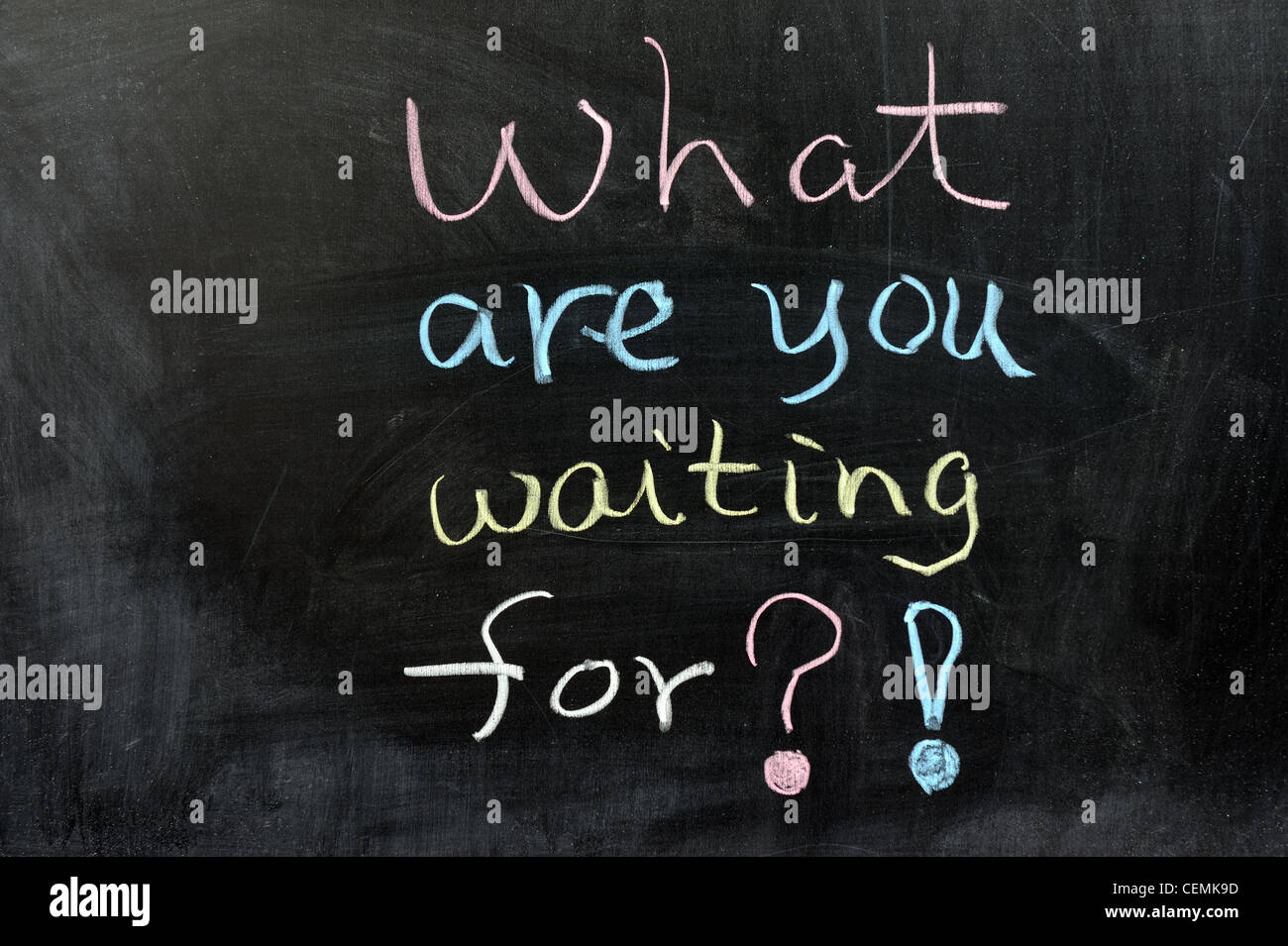Question mark blackboard drawing hi-res stock photography and images ...