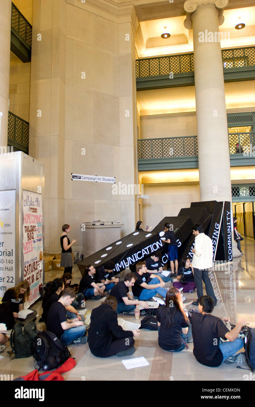 Campaign for Students mandatory dining protest at MIT Stock Photo - Alamy