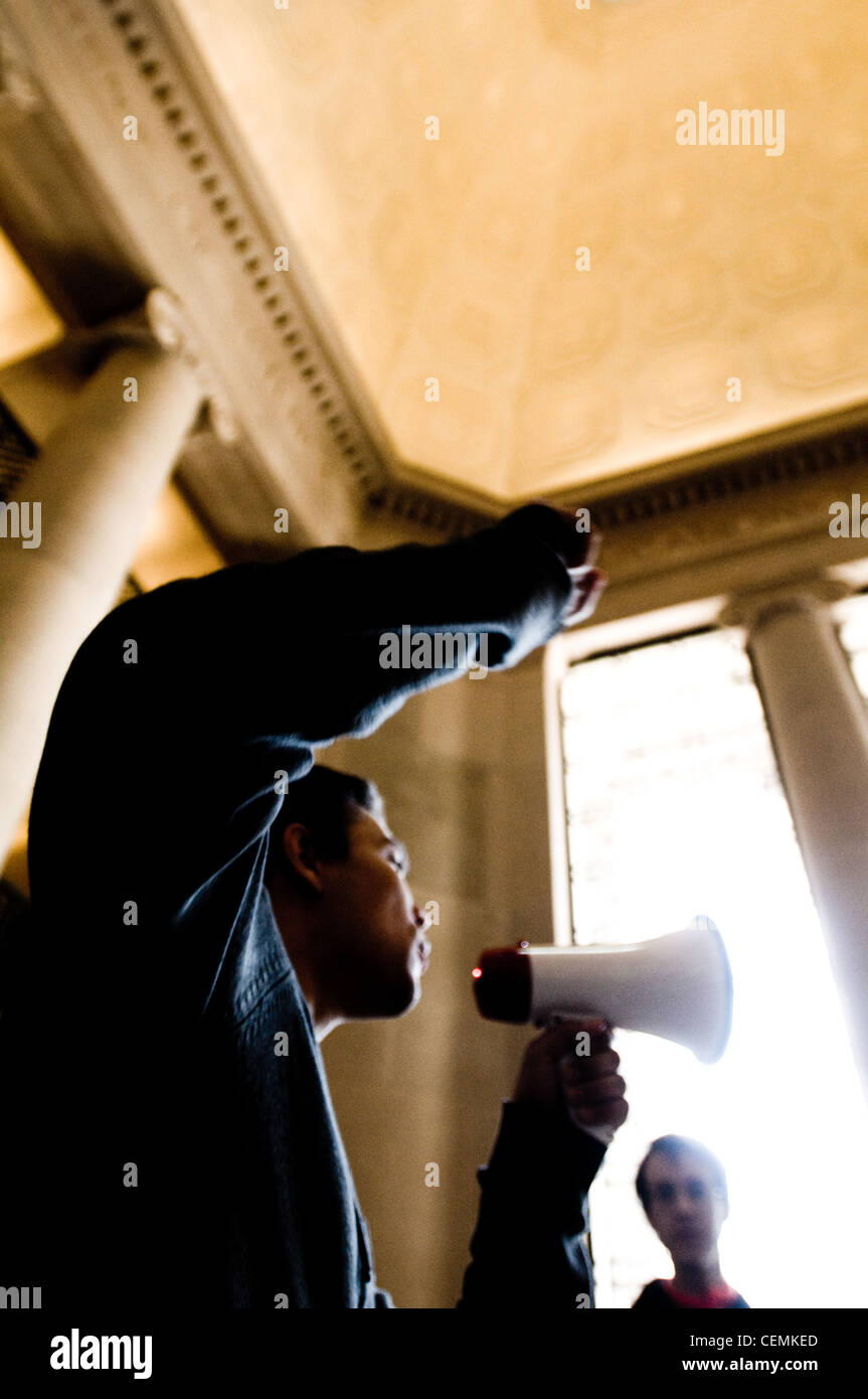 Campaign for Students mandatory dining protest at MIT Stock Photo - Alamy
