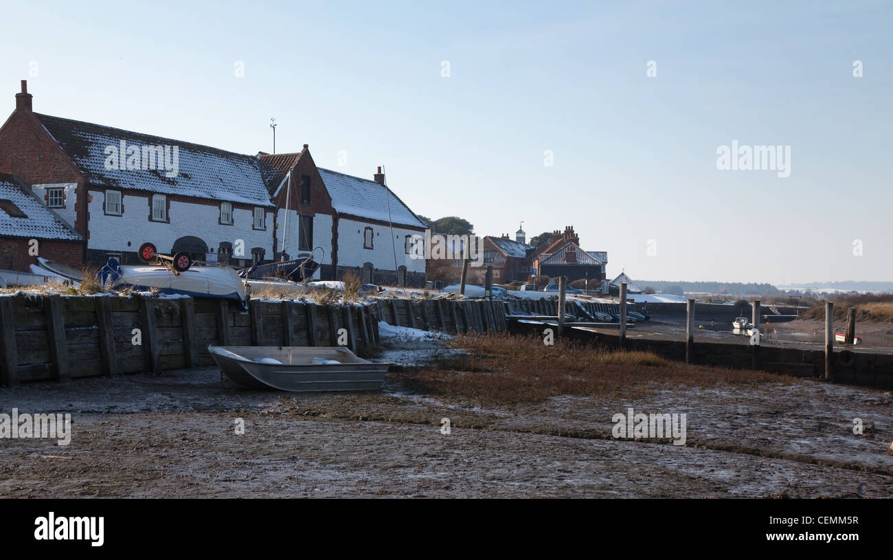 Burnham Overy Staithe harbour, Norfolk Stock Photo - Alamy