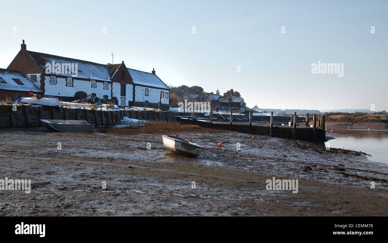 Burnham Overy Staithe harbour, Norfolk Stock Photo - Alamy