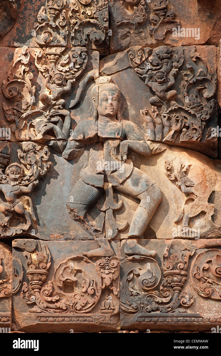 God Shiva with multiple arms depicted on the eastern gopura of the ...