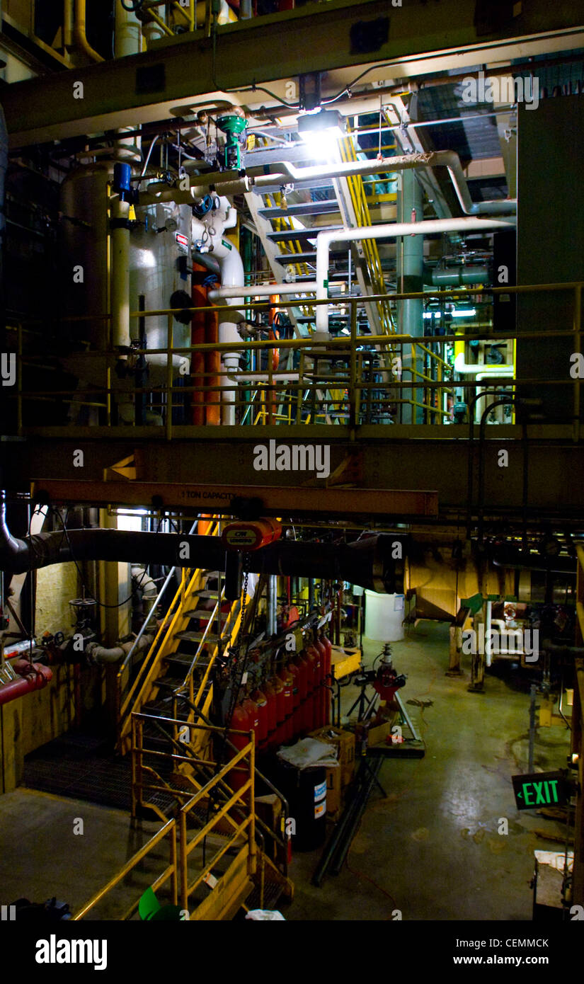 Inside MIT's Cogeneration Plant, a densely-packed maze of pipes and ...