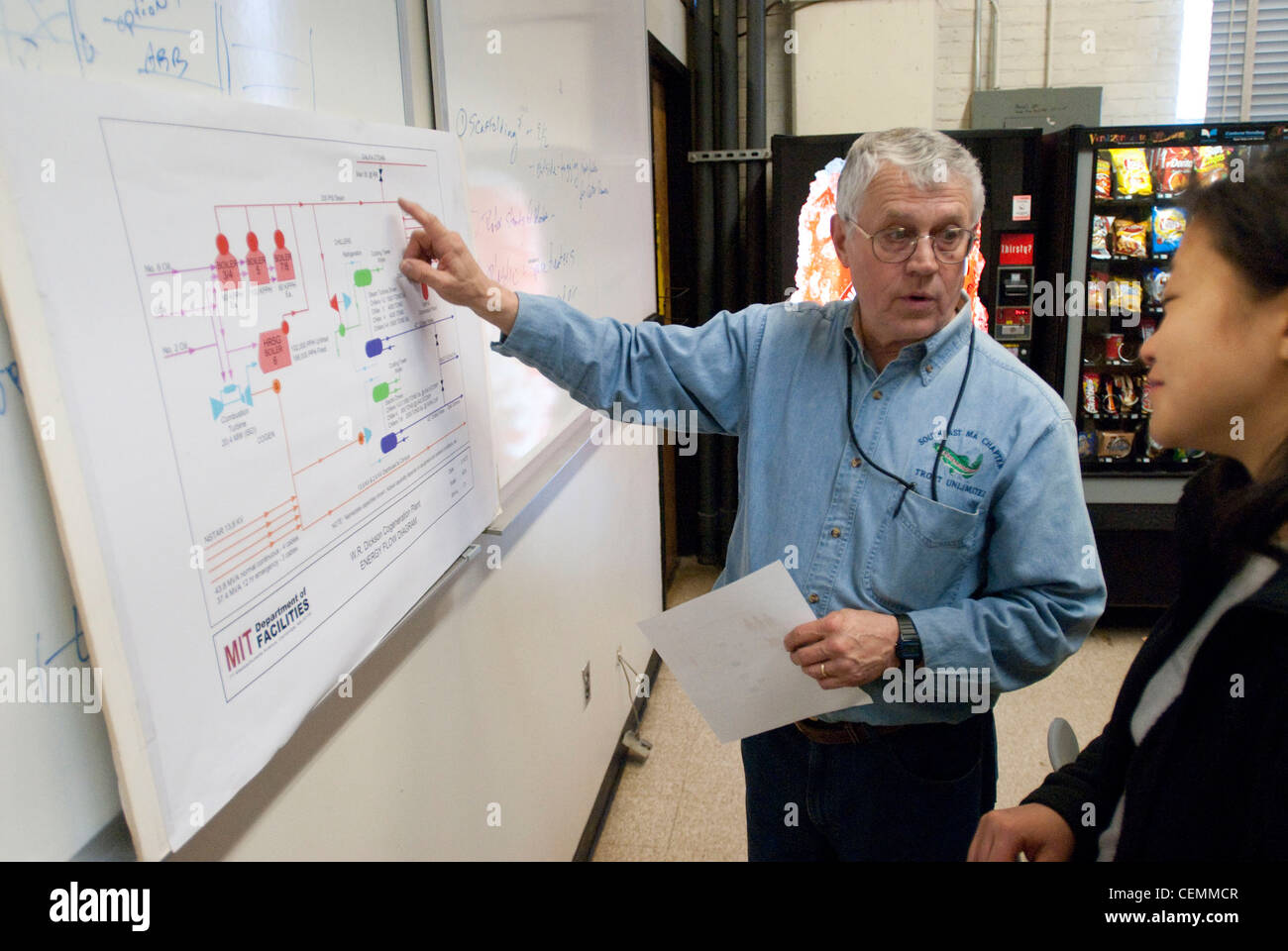 Inside MIT's Cogeneration Plant, a densely-packed maze of pipes and ...