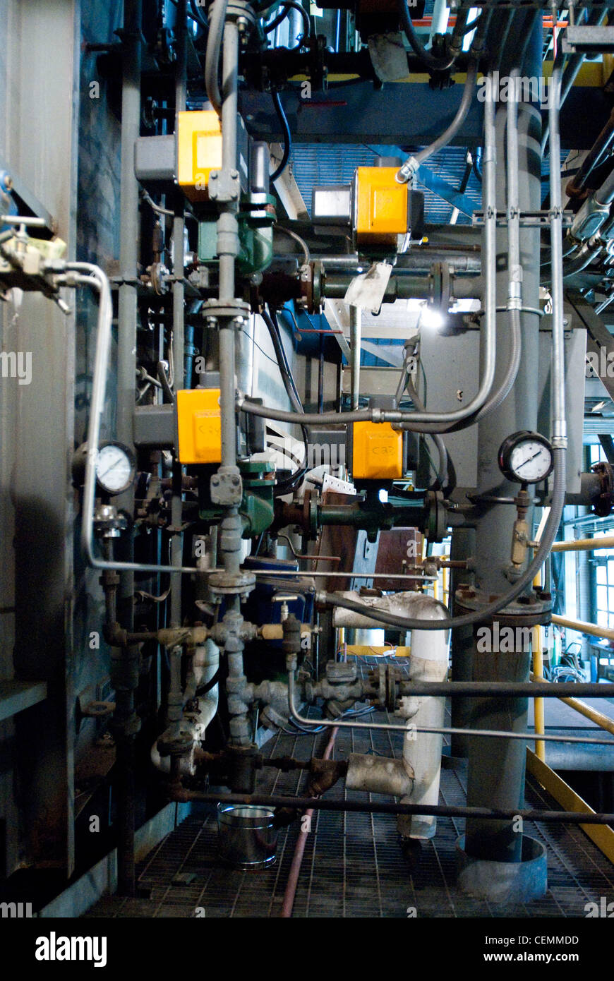 Inside MIT's Cogeneration Plant, a densely-packed maze of pipes and ...