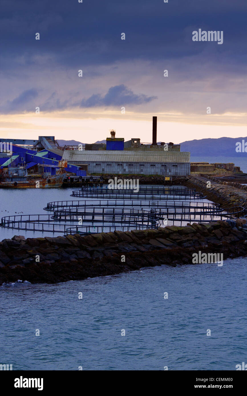 Fish farm on the outskirts of Vadso, Norway Stock Photo - Alamy