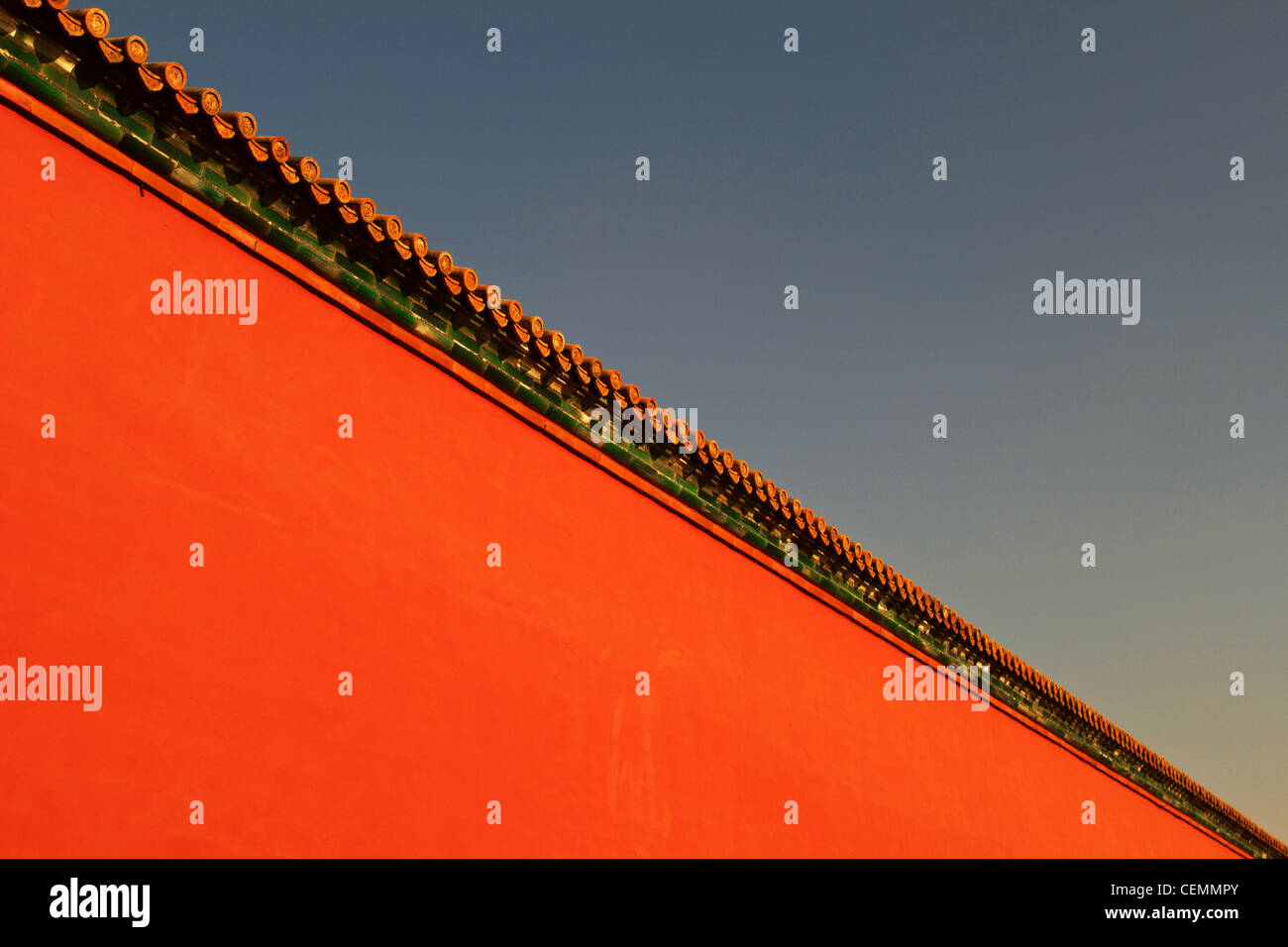 The wall of The Imperial Palace Stock Photo - Alamy
