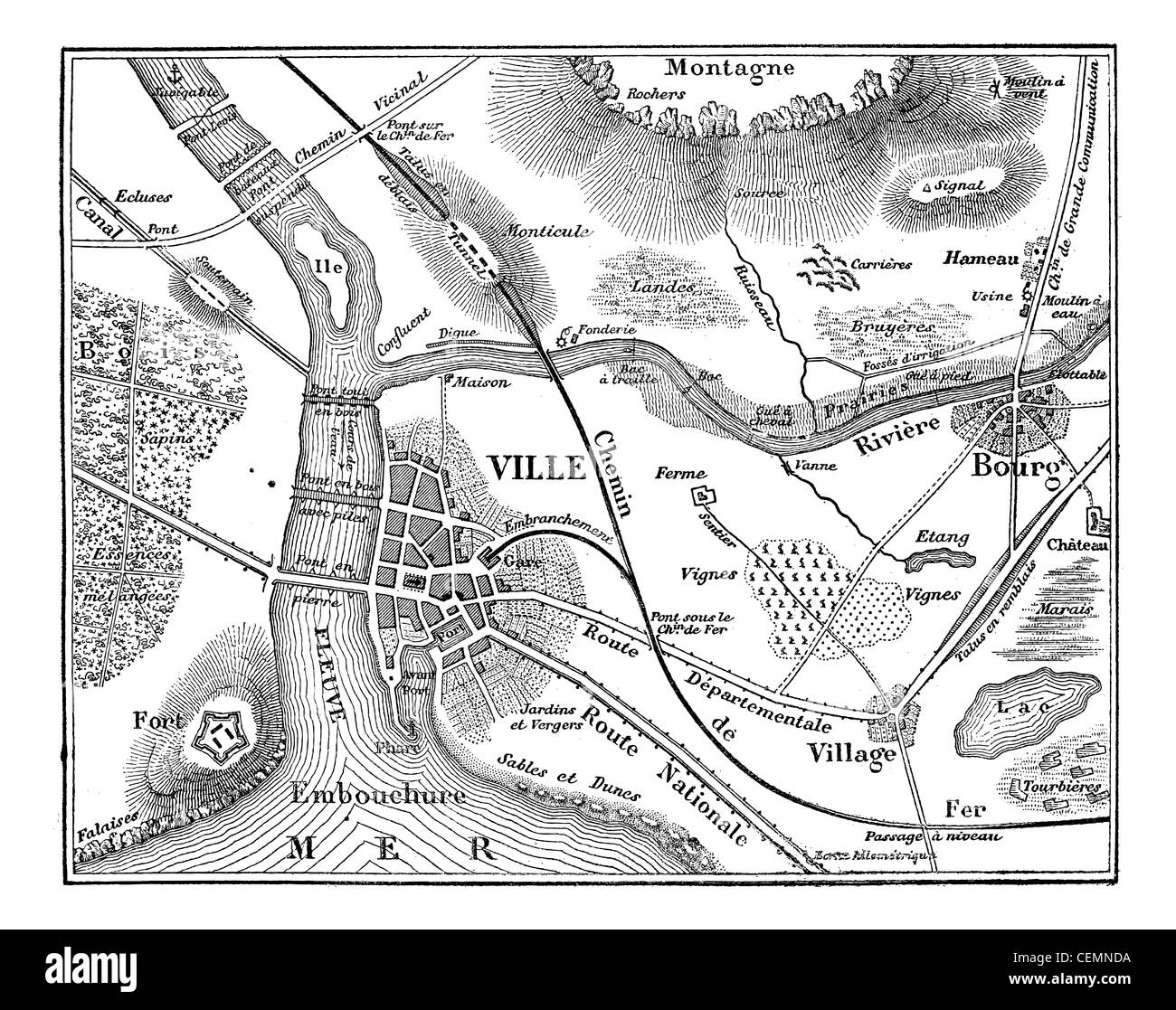 Map of 1875 hi-res stock photography and images - Alamy