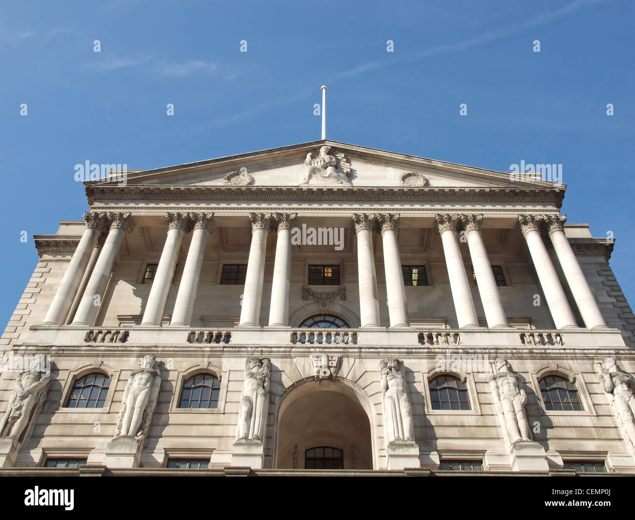 The historical building of the Bank of England, London, UK Stock Photo ...