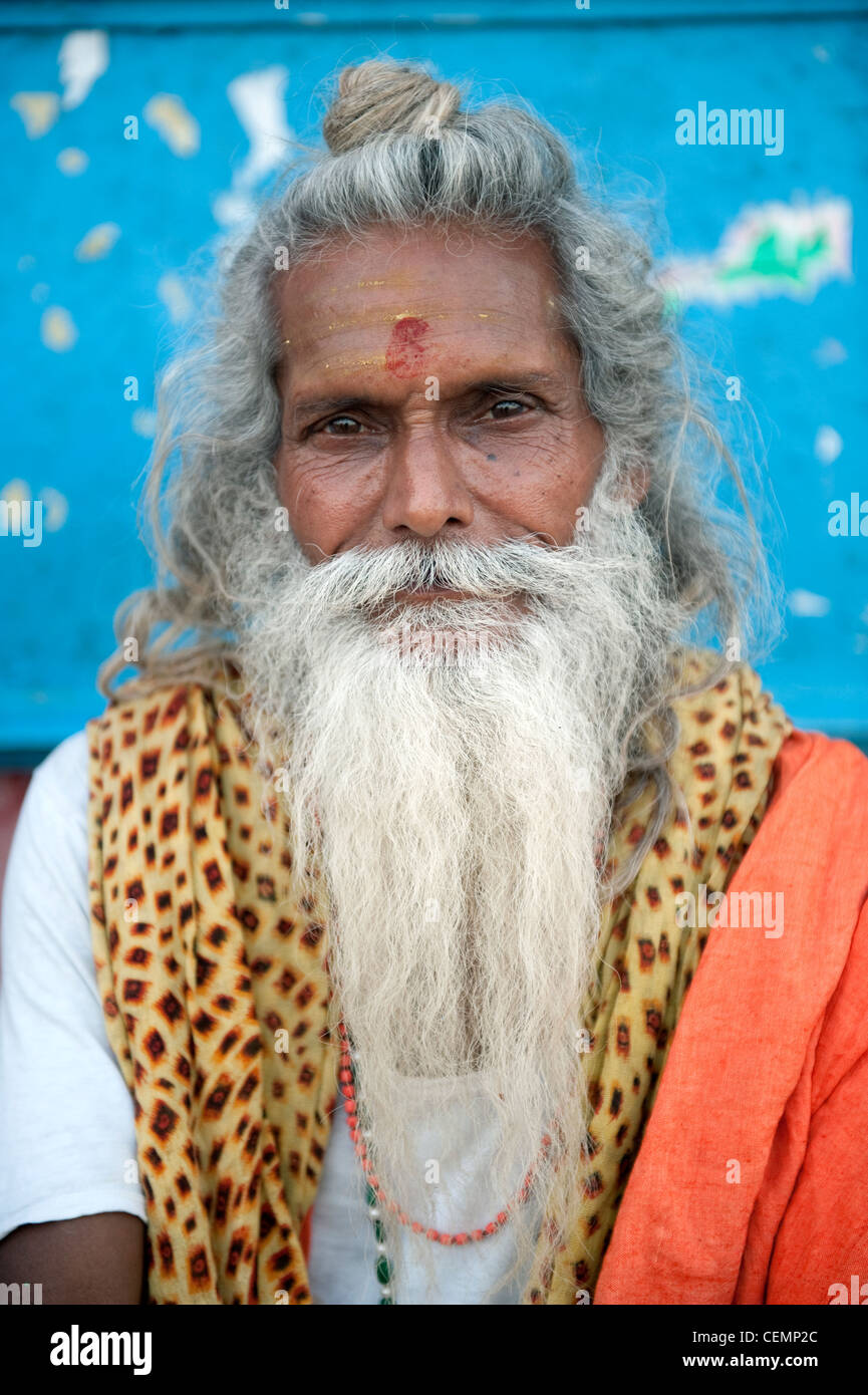 Portrait of a Sadhu Stock Photo - Alamy