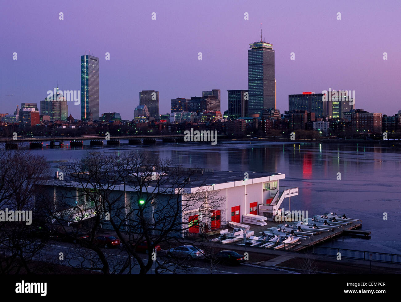 MIT's Charles River Boathouse Stock Photo - Alamy