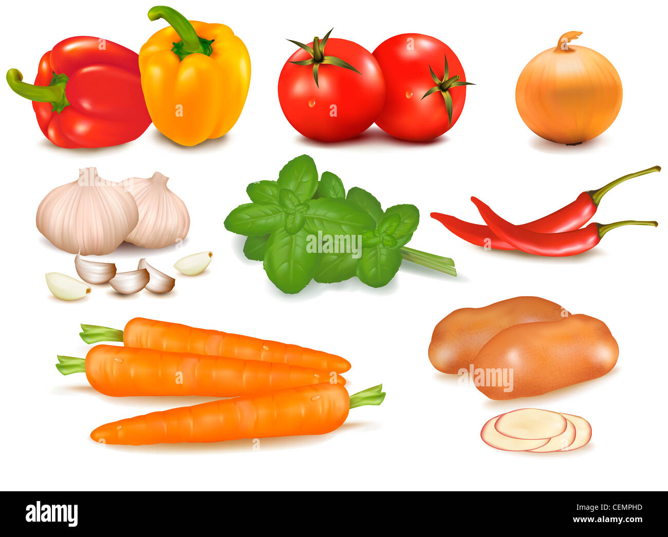 The big colorful group of vegetables Stock Photo - Alamy
