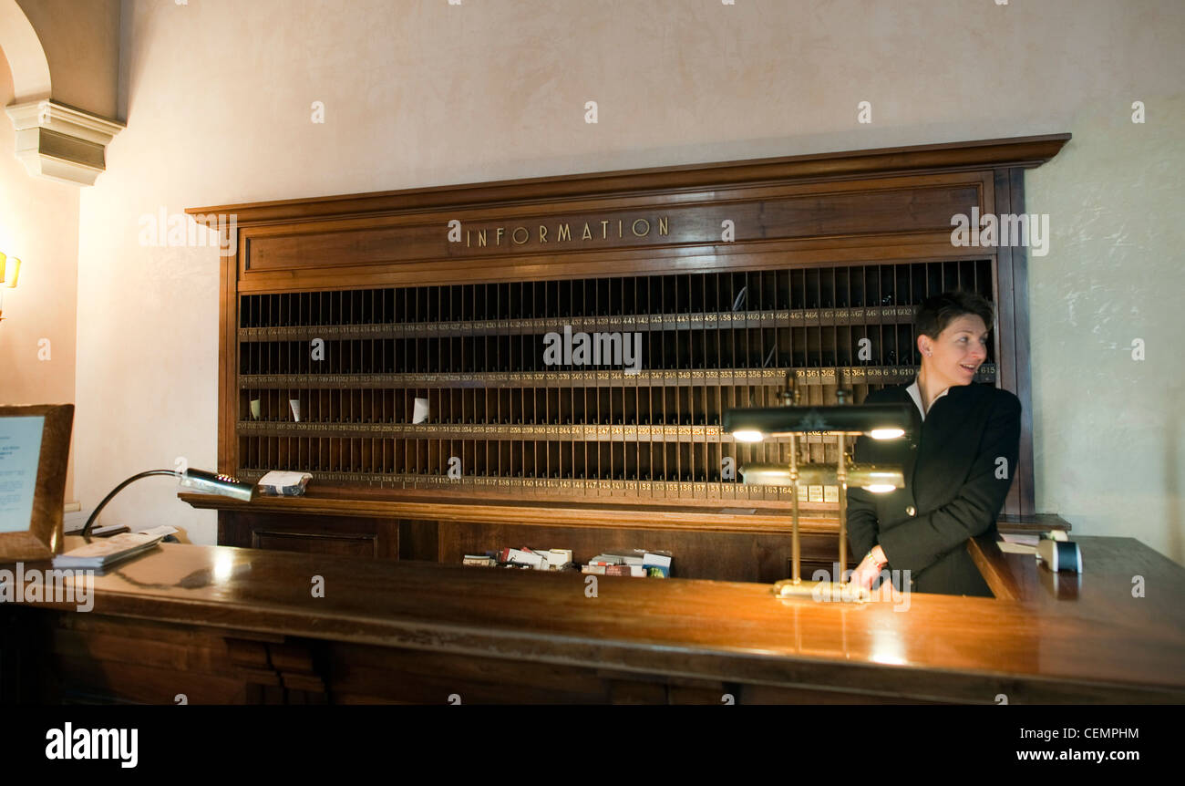 Information desk in Hotel Stock Photo - Alamy
