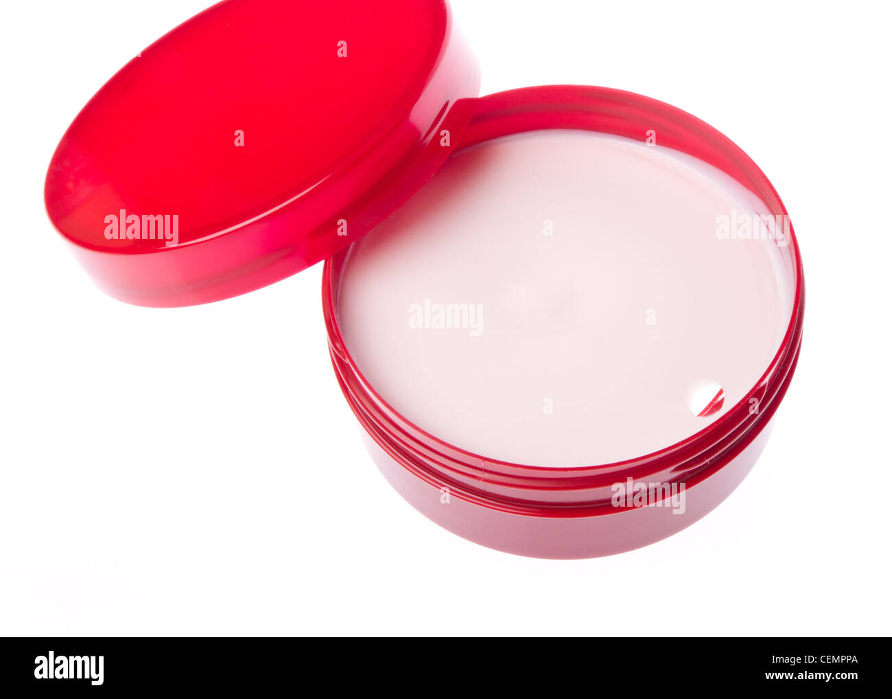cosmetic cream in container isolated on white background Stock Photo ...