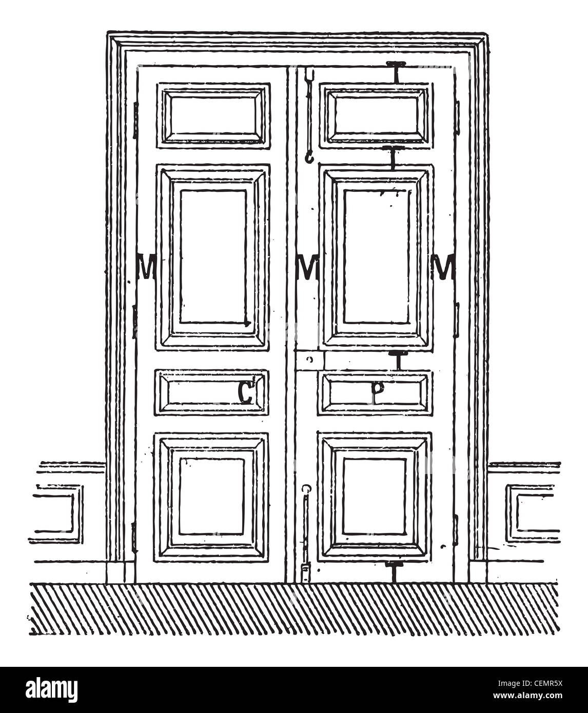 Two leaves door hi-res stock photography and images - Alamy