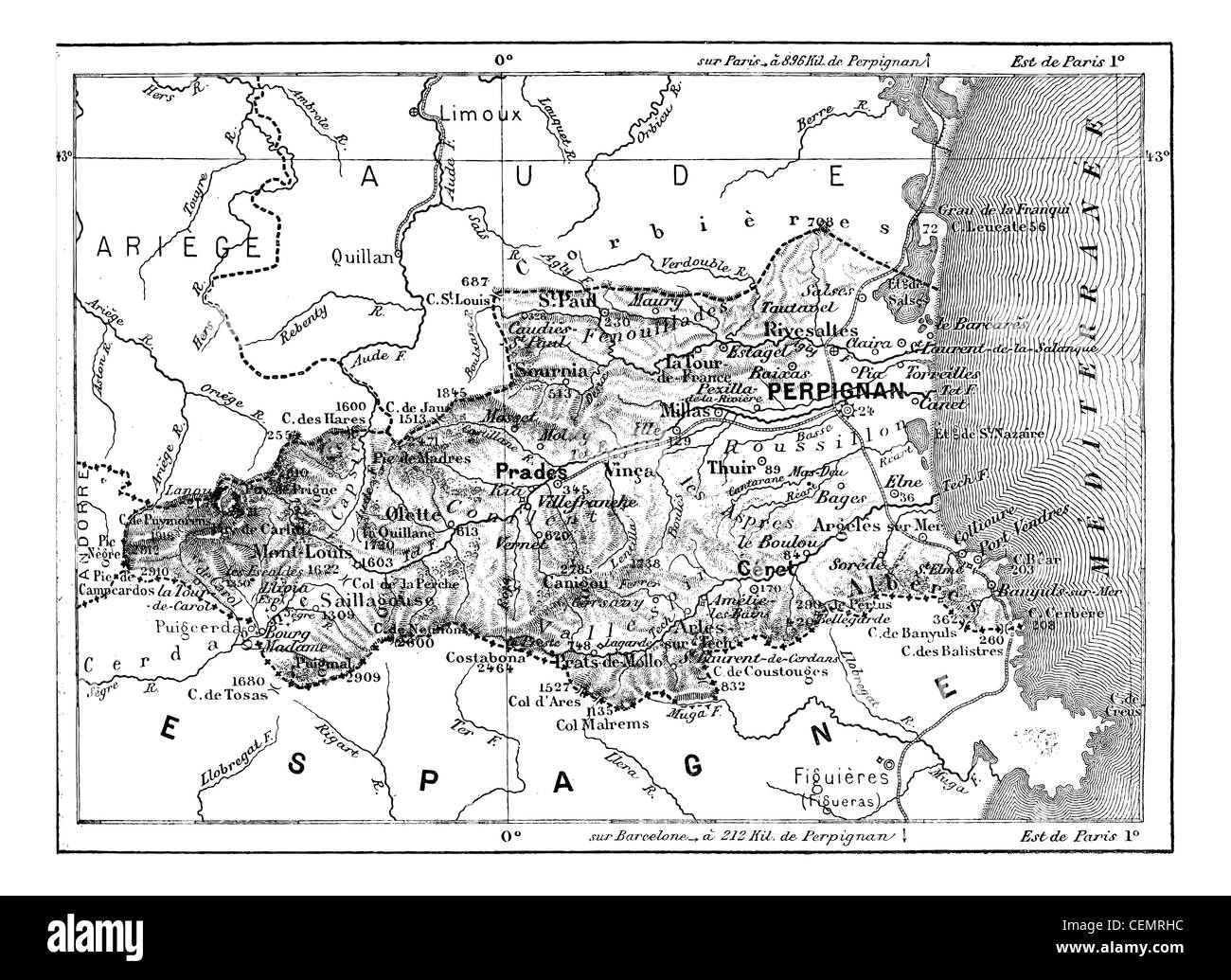 French words map hi-res stock photography and images - Alamy