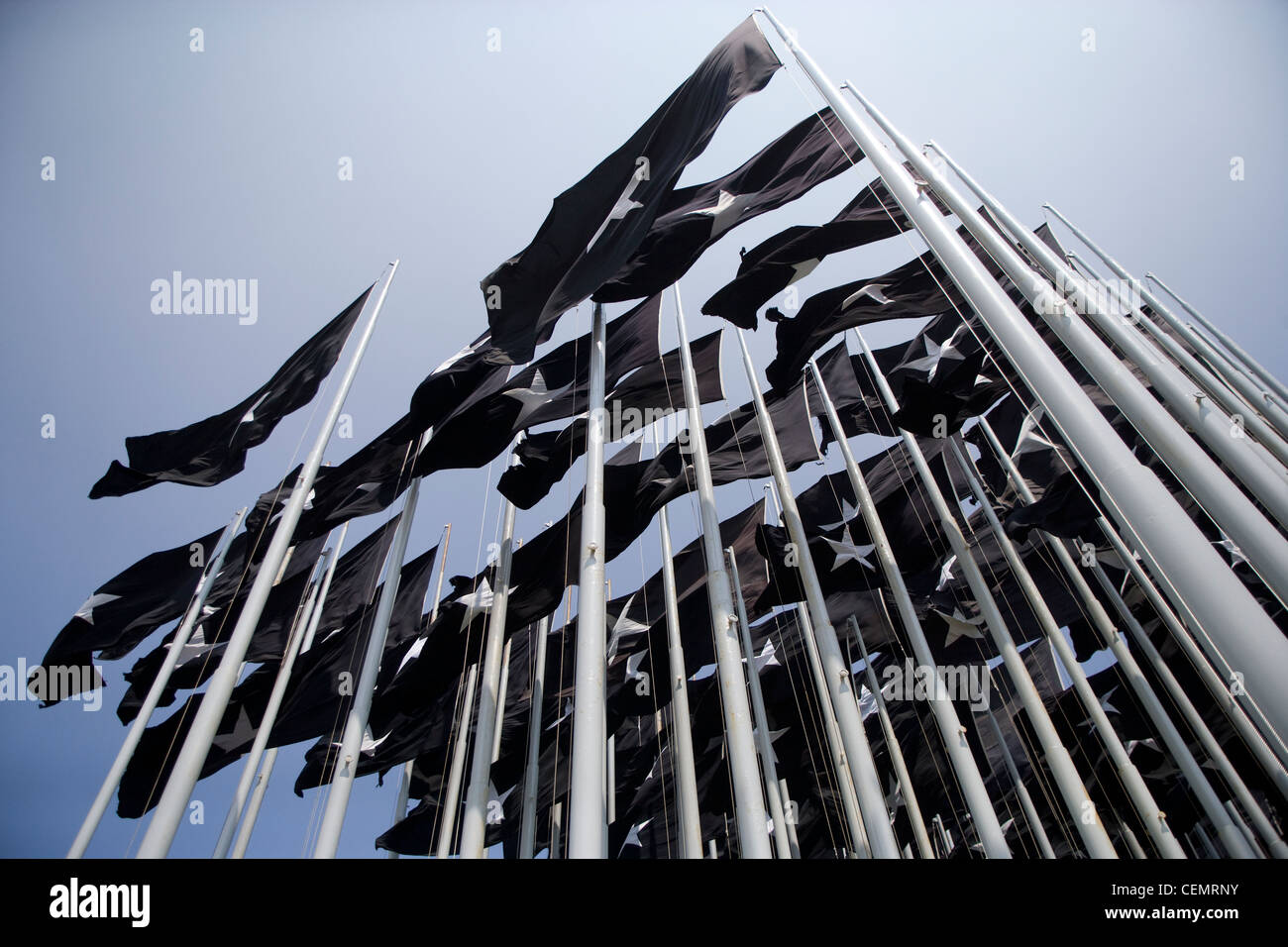 Embassy flags hi-res stock photography and images - Alamy