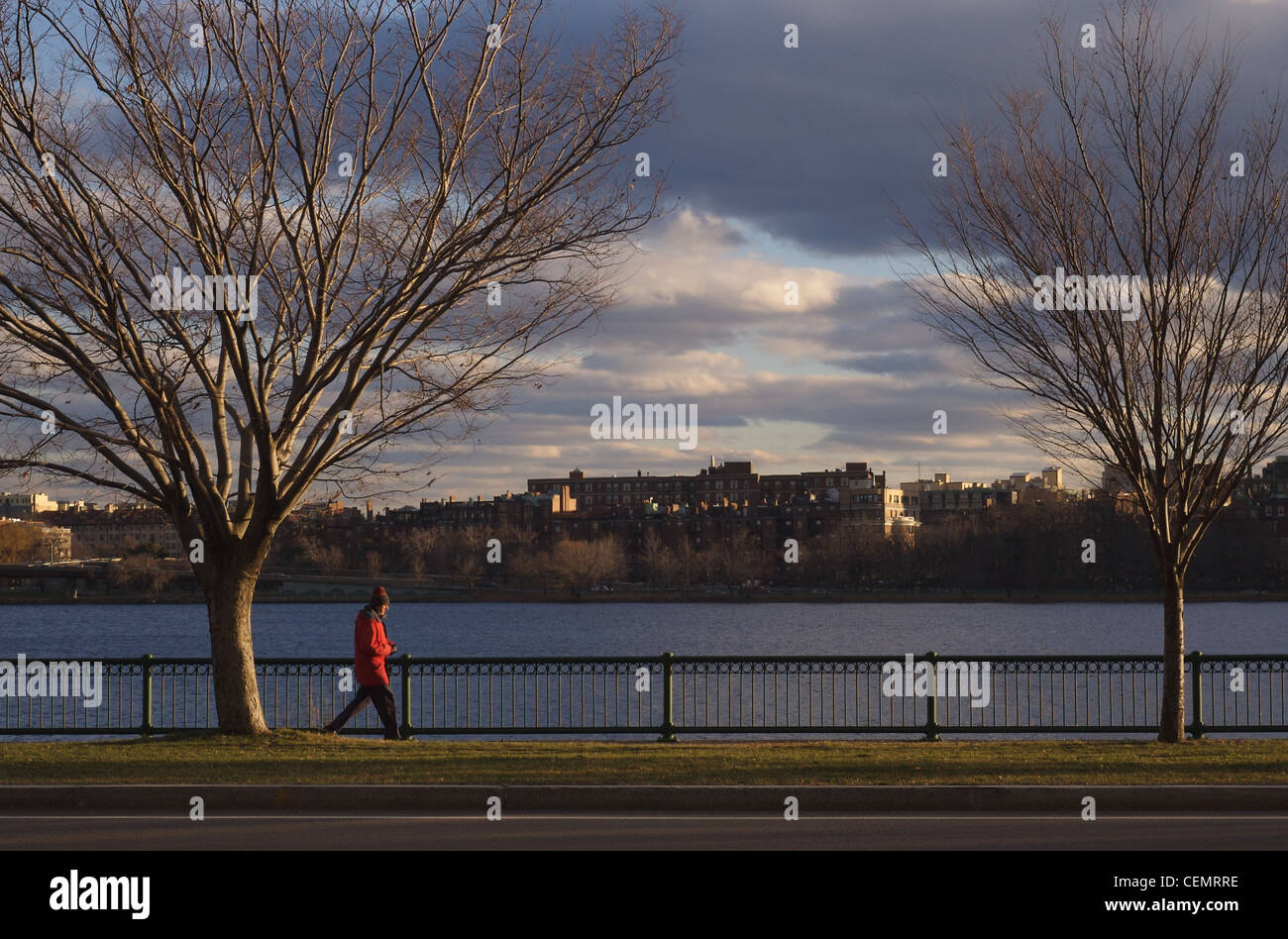 Boston charles river walk hi-res stock photography and images - Alamy