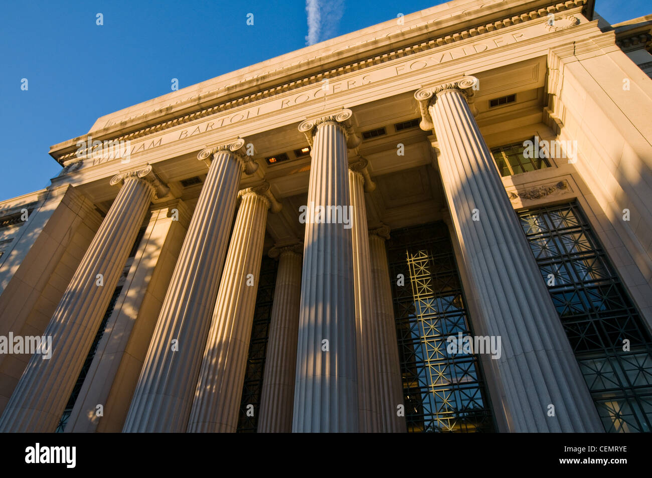 The Building 7 facade at 77 Massachusetts Avenue on the campus of the ...