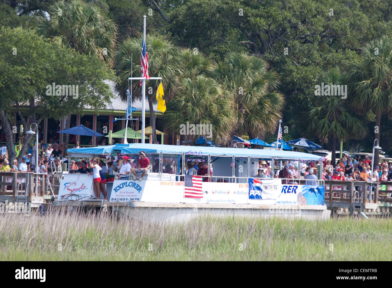 4th of July Boat Parade in Myrtle beach South Carolina USA Stock Photo ...