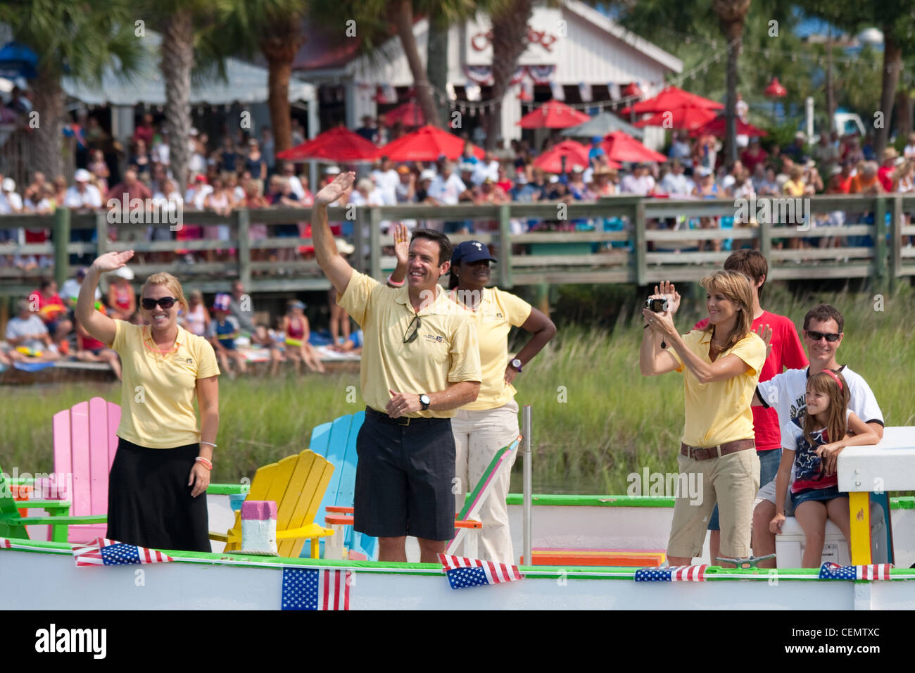 4th of July Boat Parade in Myrtle beach South Carolina USA Stock Photo ...