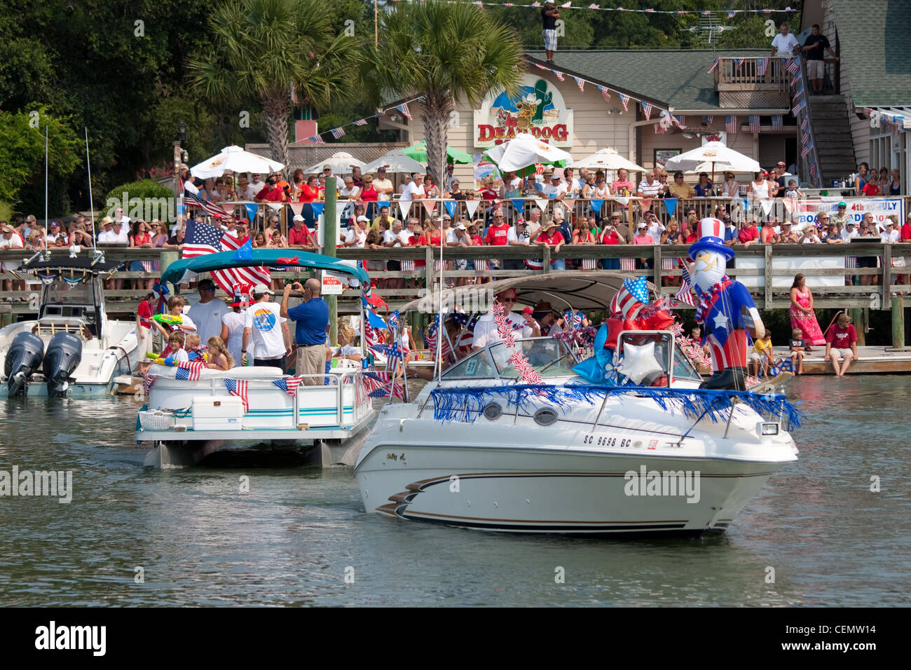 4th of July Boat Parade in Myrtle beach South Carolina USA Stock Photo ...